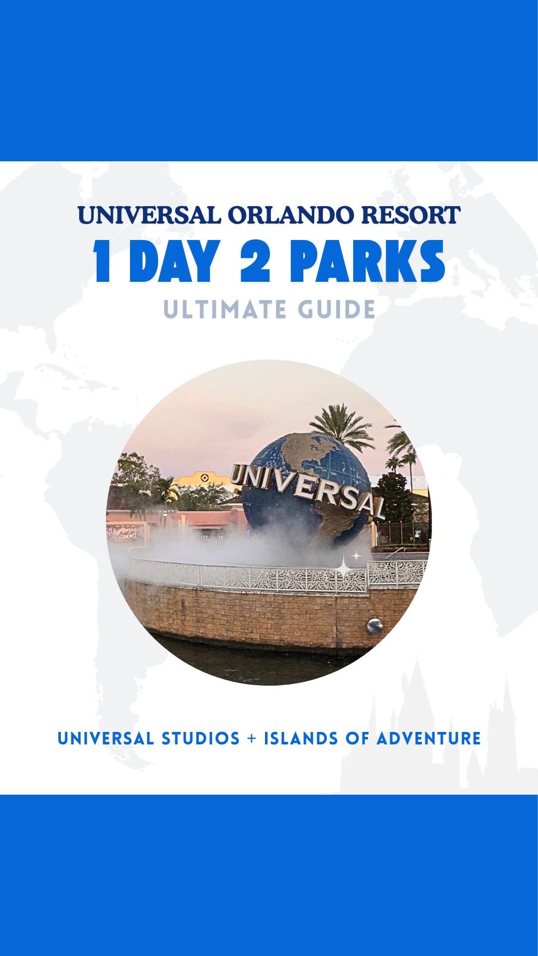 Digital Itinerary, Universal Orlando Guide - 1 Day 2 Parks - Etsy