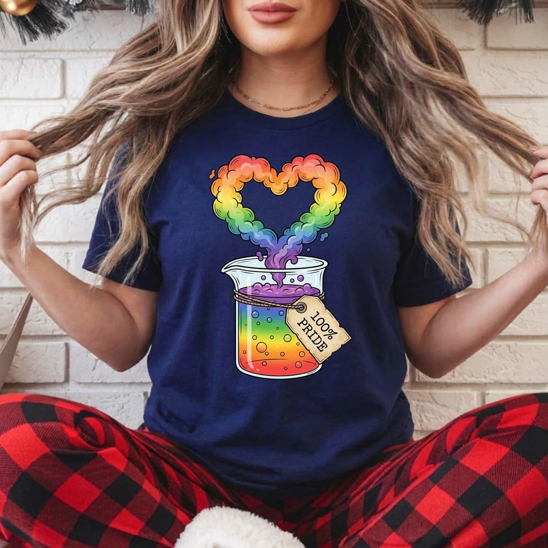 Science of Pride Shirt, Rainbow Chemistry Beaker T-shirt, LGBTQ+ ...