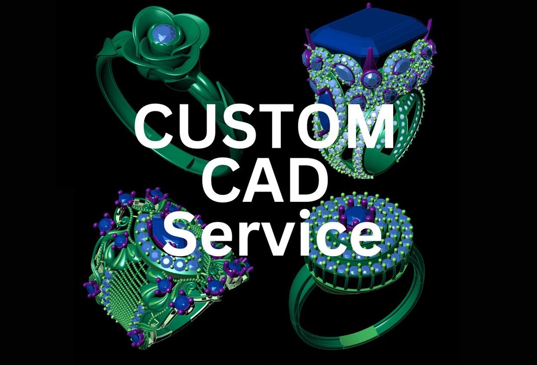 Custom CAD Jewelry Design Service | Expert 3D Modeling | From Idea to ...