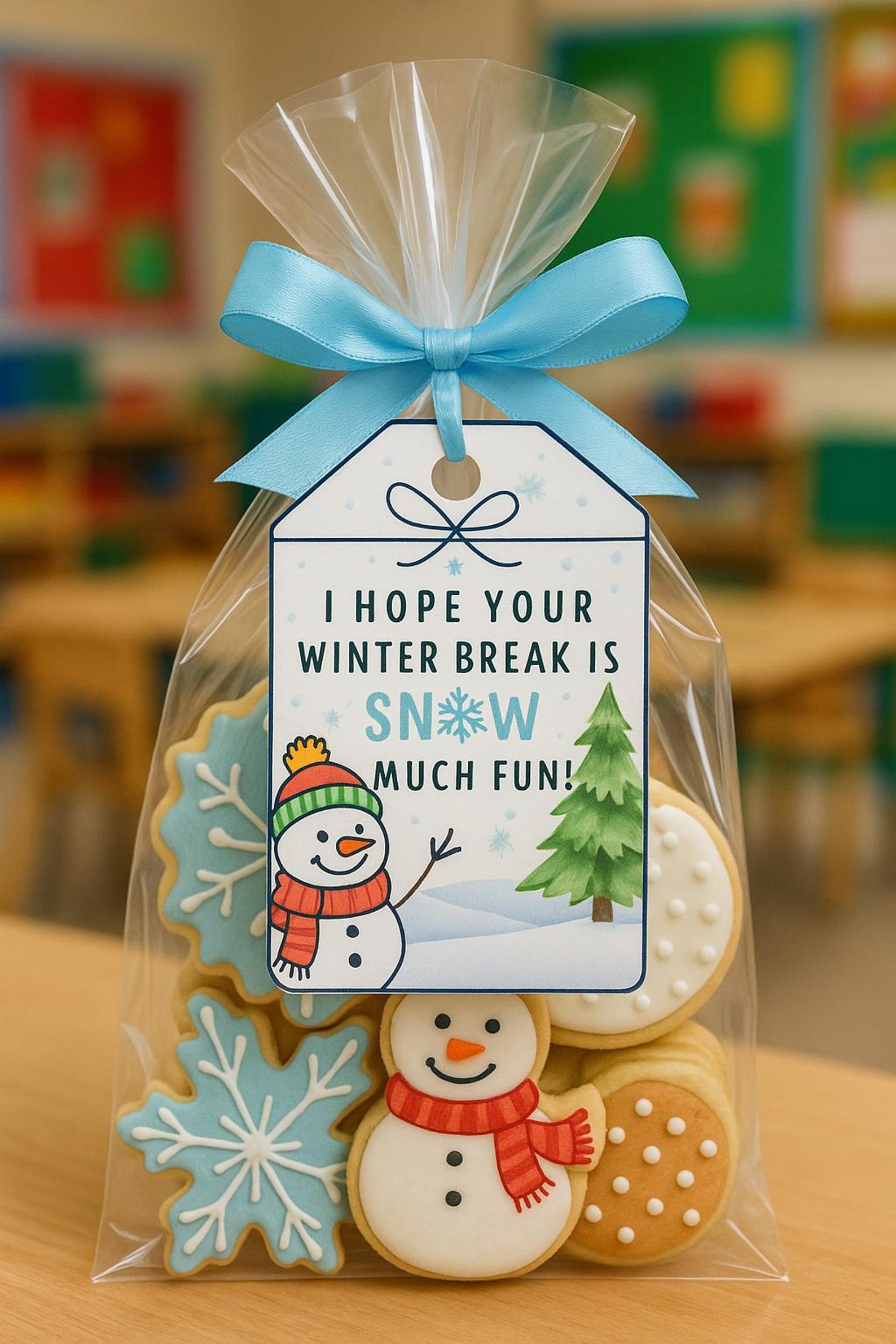 Snowman Winter Break Gift Tags • Printable Favor Tags - Etsy