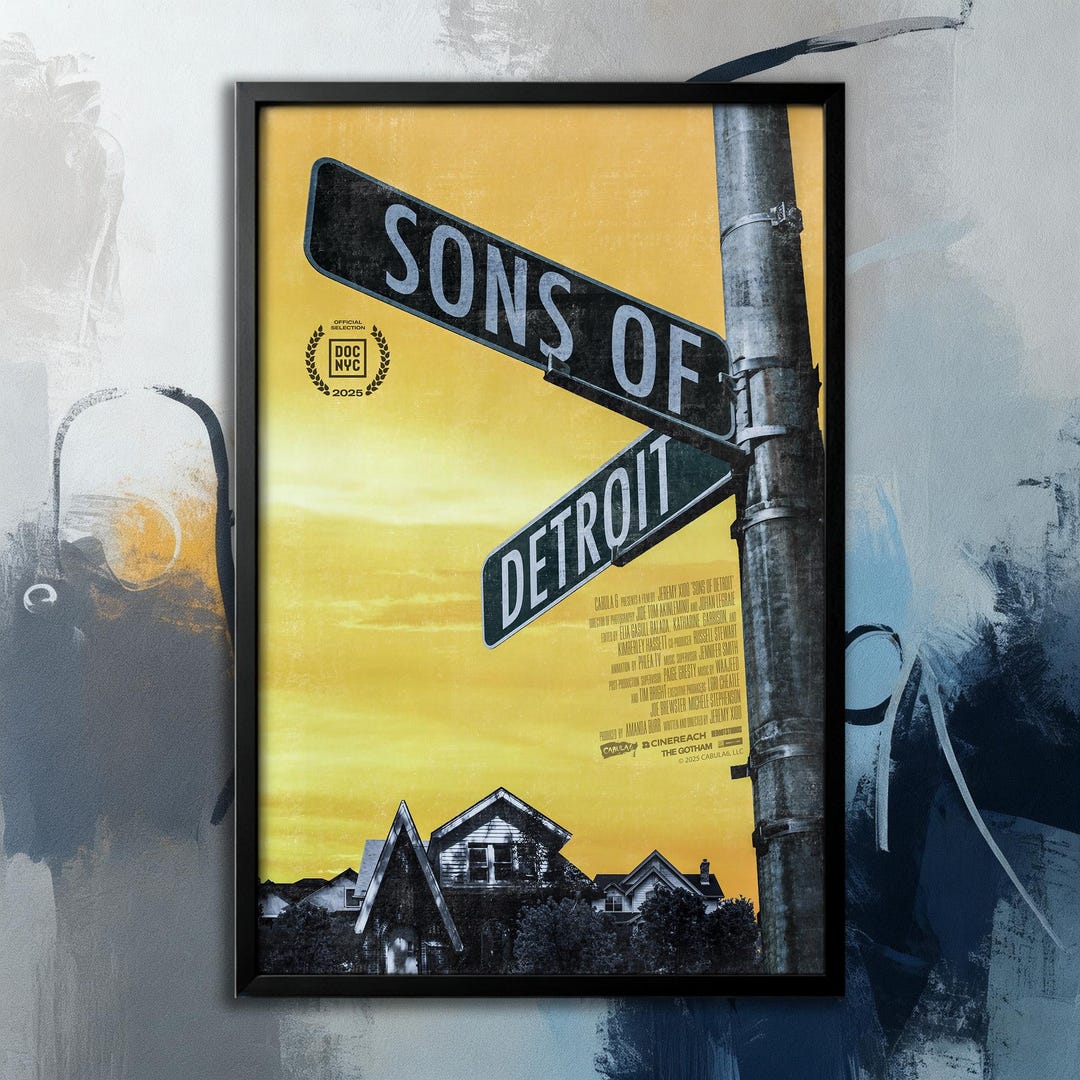 Movie Poster- Sons of Detroit (2025) | Movie Canvas| Wall Art ...