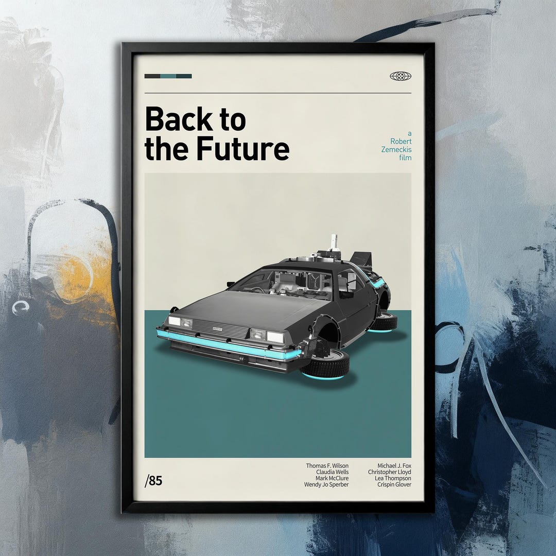Movie Poster- Back to the Future | Movie Canvas| Wall Art Collection ...