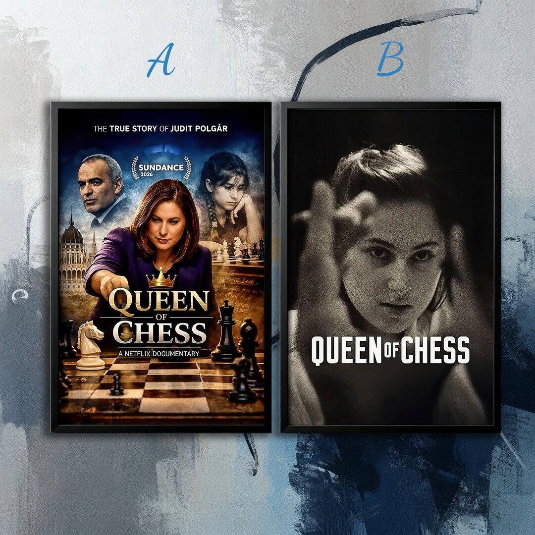 Movie Poster- Queen of Chess (2026)| Movie Canvas| Wall Art Collection ...