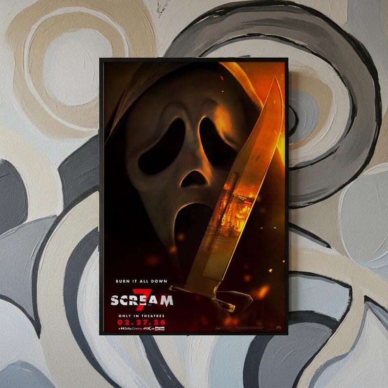 Movie Poster- Scream 7 (2026) | Movie Canvas| Wall Art Collection ...
