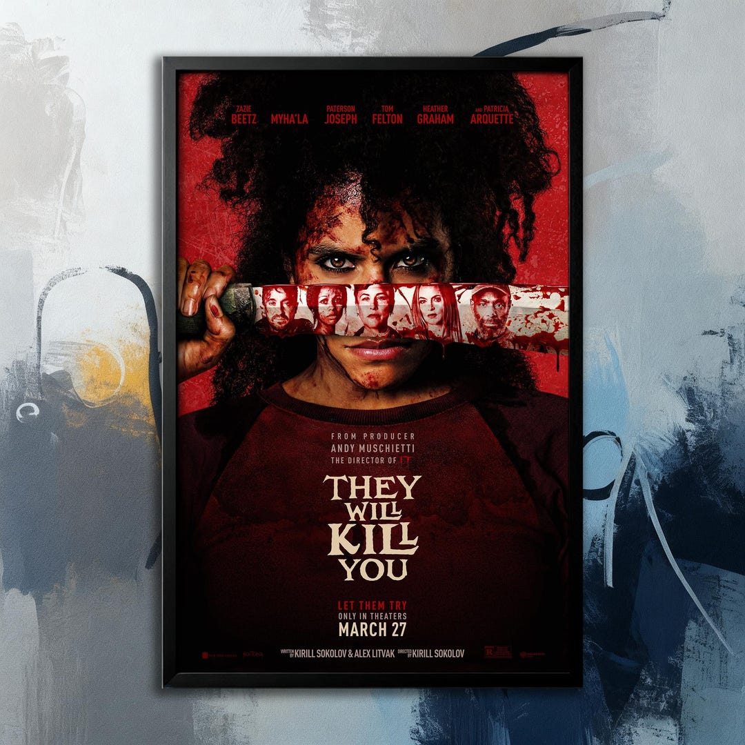 Movie Poster- They Will Kill You (2026) | Movie Canvas| Wall Art ...