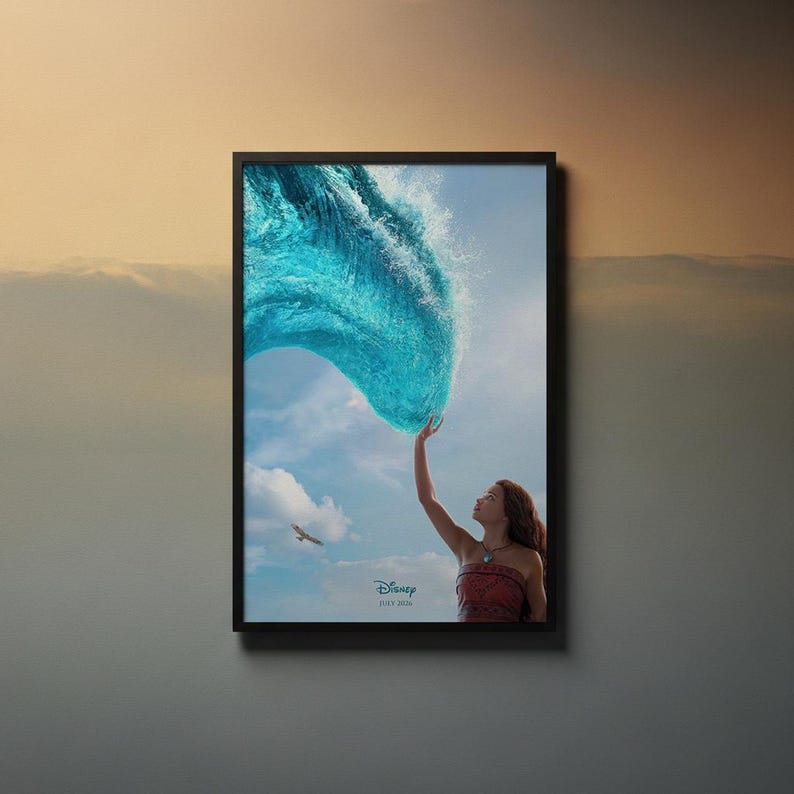Movie Poster-moana (2026) | Movie Canvas| Wall Art Collection| Poster ...