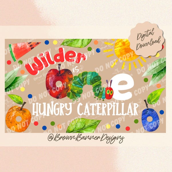 Caterpillar Banner - Etsy
