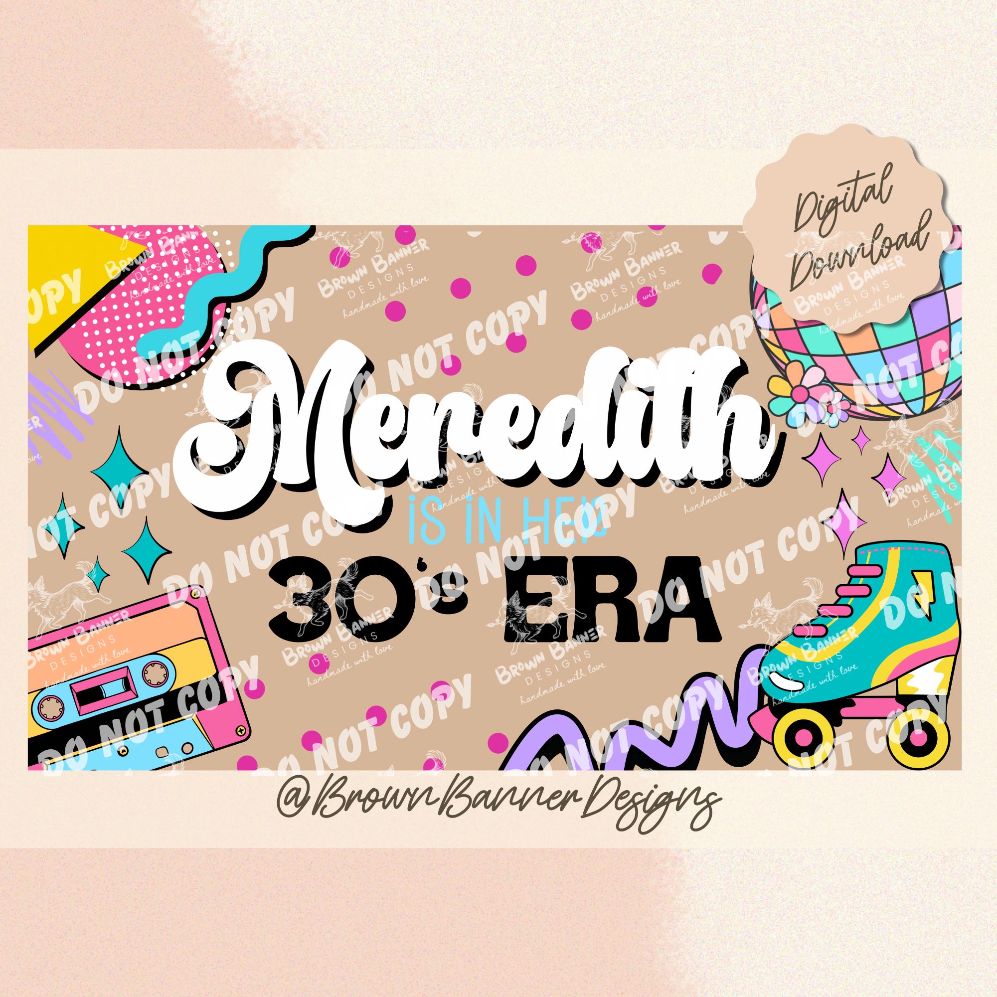 Era Birthday Banner Template | Decades Birthday Decor (editable Canva ...
