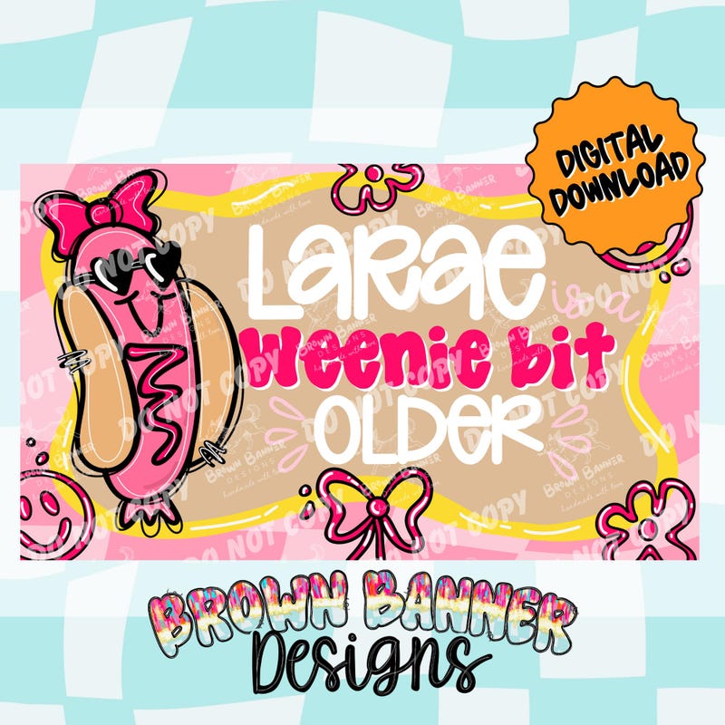 Weenie Bit Older - Etsy