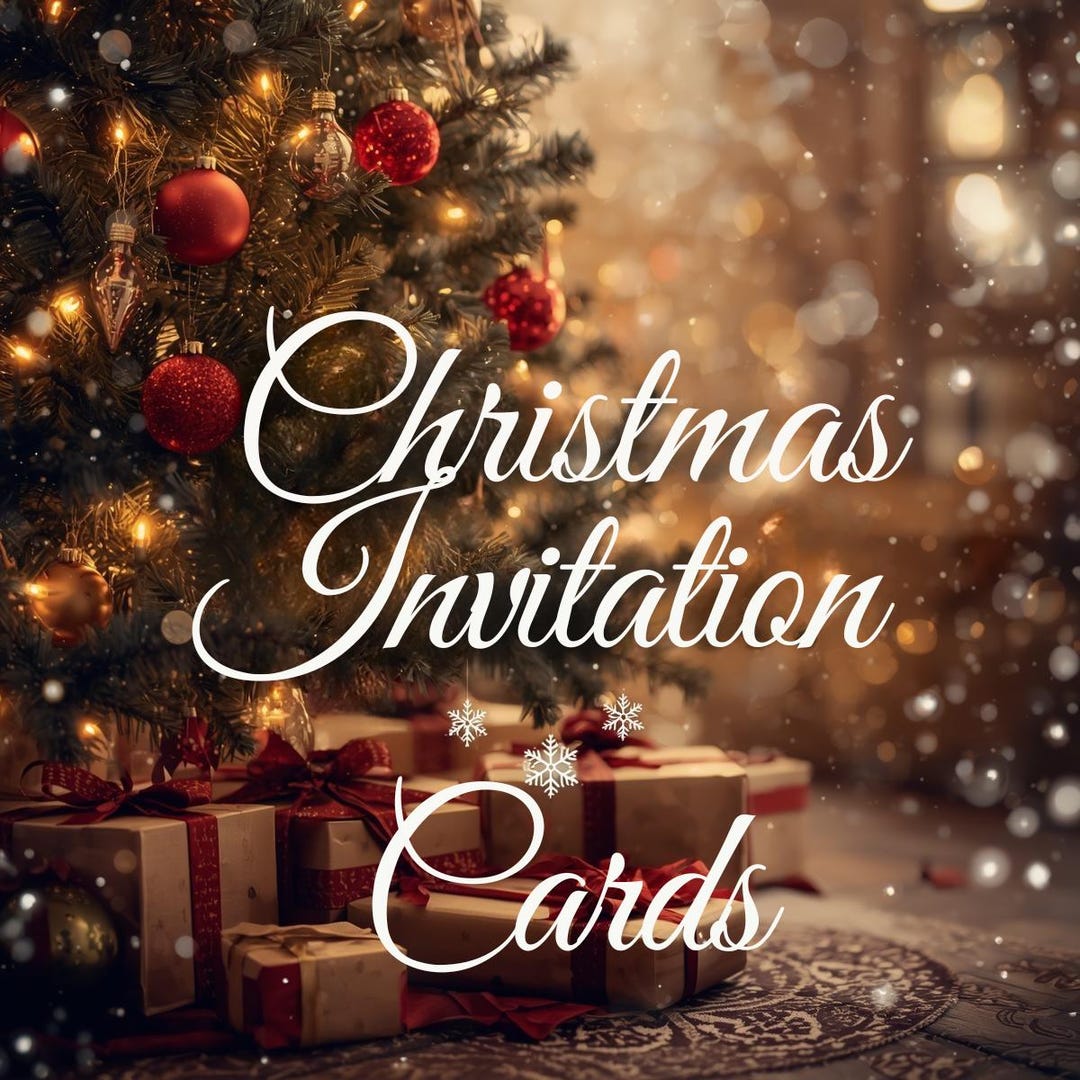 Ultimate Christmas Party Invitation Bundle – 10 Customizable Cinematic ...