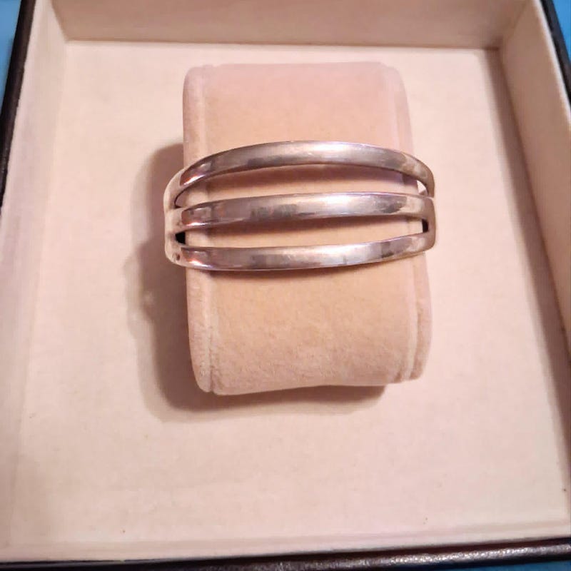 Sand Cast Silver Cuff - Etsy