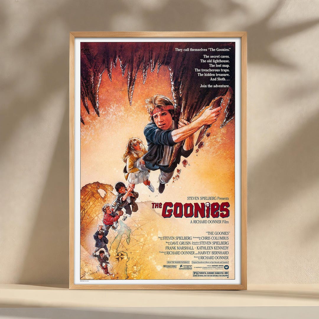 The Goonies Movie Poster Canvas Print Wall Art Film Poster Artwork