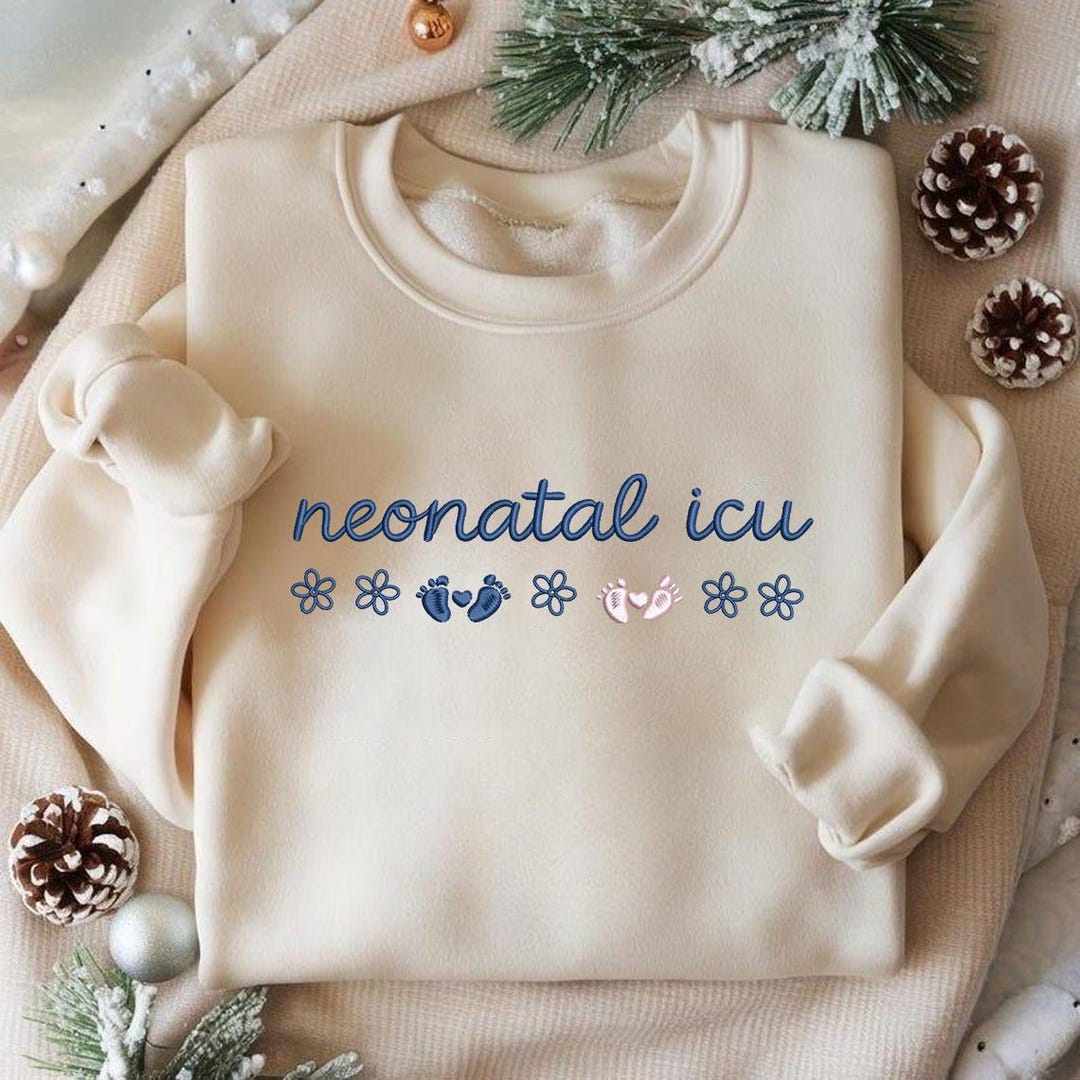 Neonatal ICU Embroidery Design, NICU Baby Footprints Stitch Pattern ...
