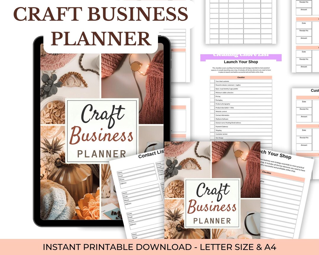 Craft Business Planner | Etsy Seller Organizer (printable) - Etsy