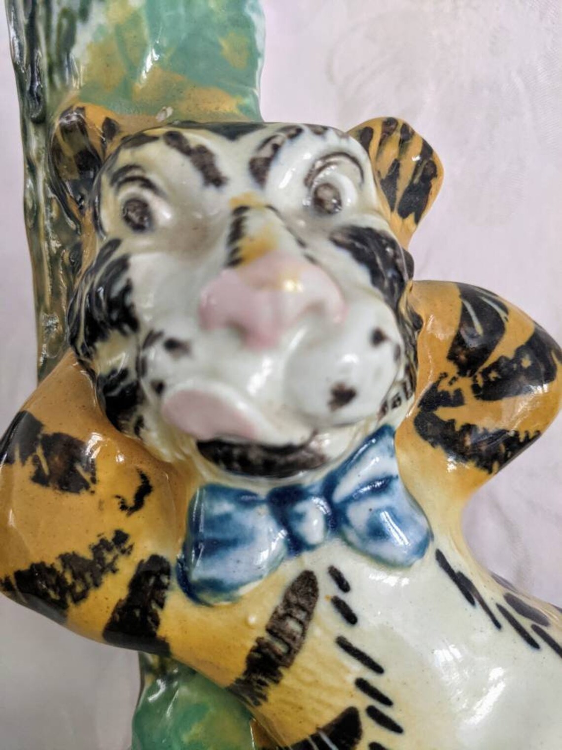 Tiger Liquor Bottle McKesson Majolica Rare | Etsy