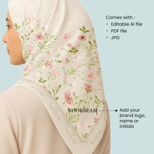 Hijab Pattern Vol.2 – Scarf Design – Digital Download - Etsy
