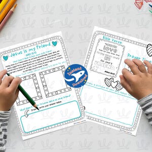 Jesus is My Friend Activity Sheets for Preschool Kids (DIGITAL) - Etsy