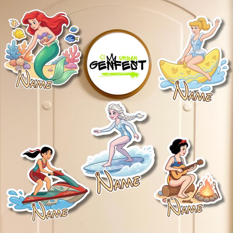 Swim Mickey Minnie Donald Daisy Goofy Pluto, Stateroom Decor, Cabin ...