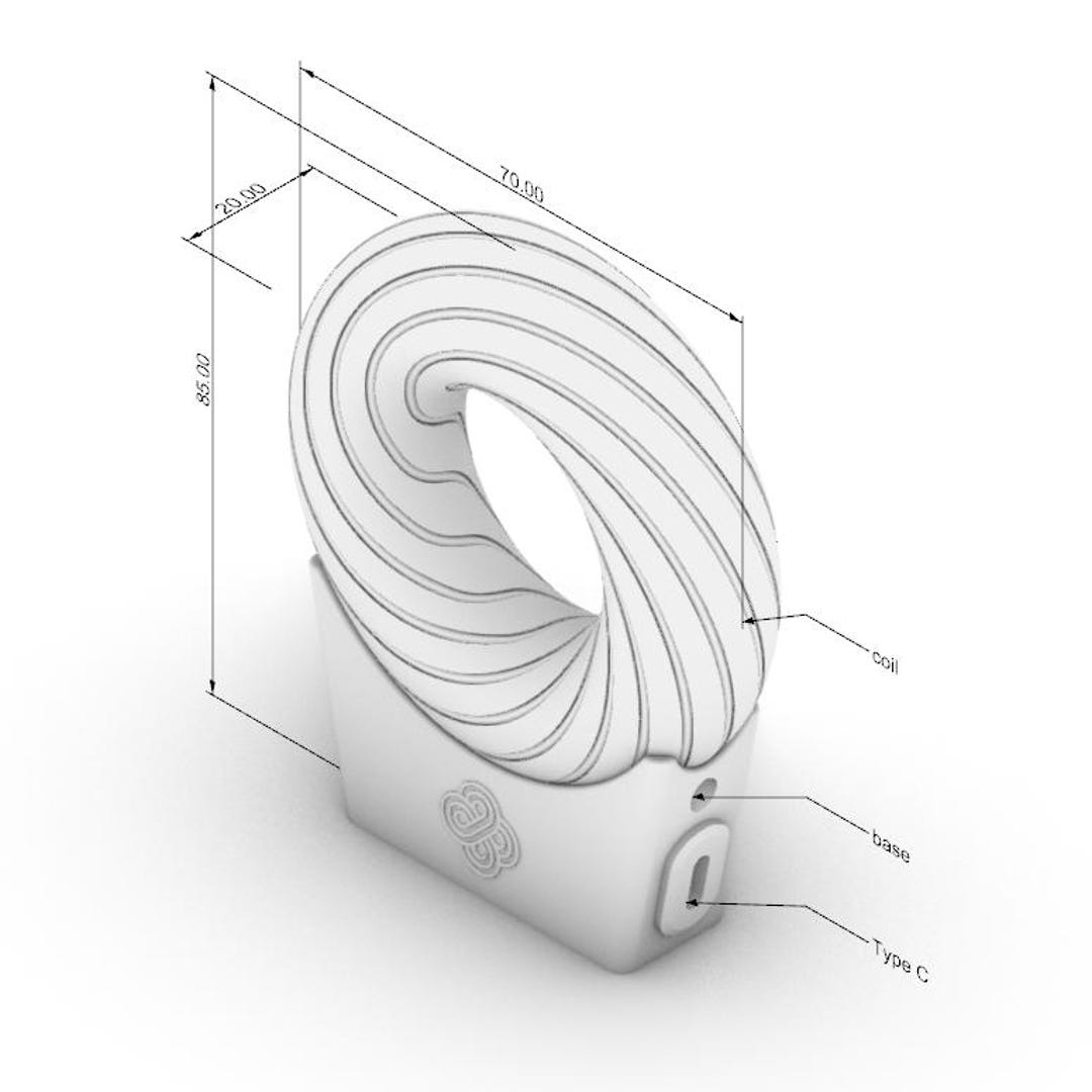 Rodin Coil Torus 70mm: Aether Spiral Magnetic Generator (STL Files) - Etsy