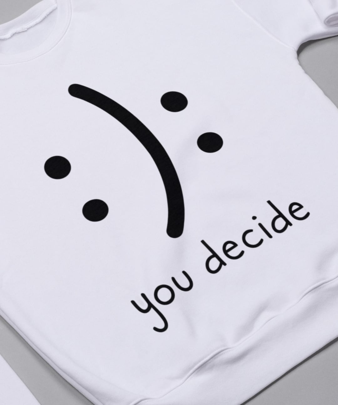 You Decide PNG – Minimal Smiley Choice Symbol – Clean Conceptual ...
