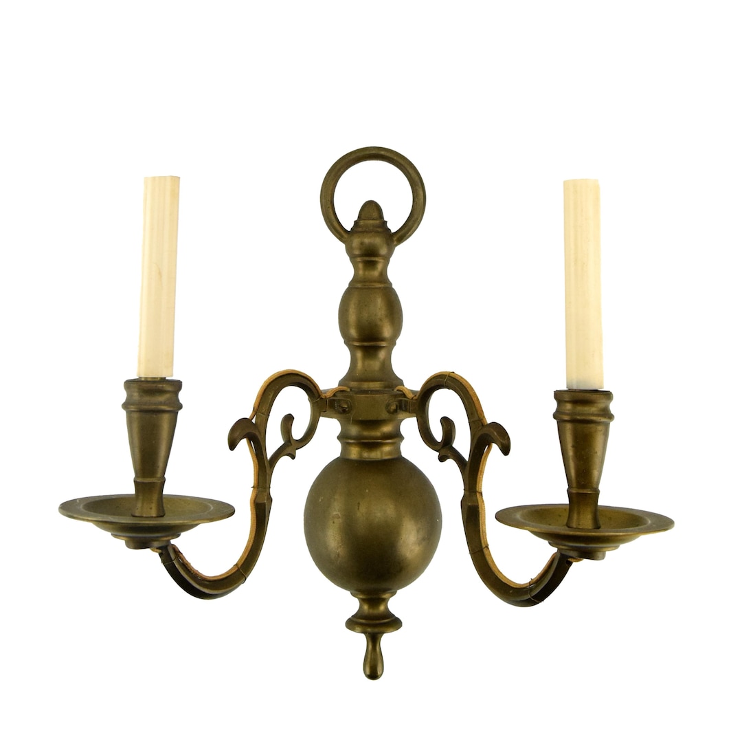 Large Flemish Wall Light | Antique Brass Sconce - Etsy