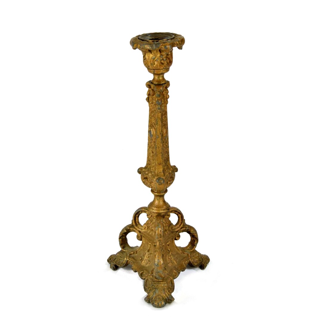 Antique Candlestick Holder From the 1870s | 19th Century Decorative ...