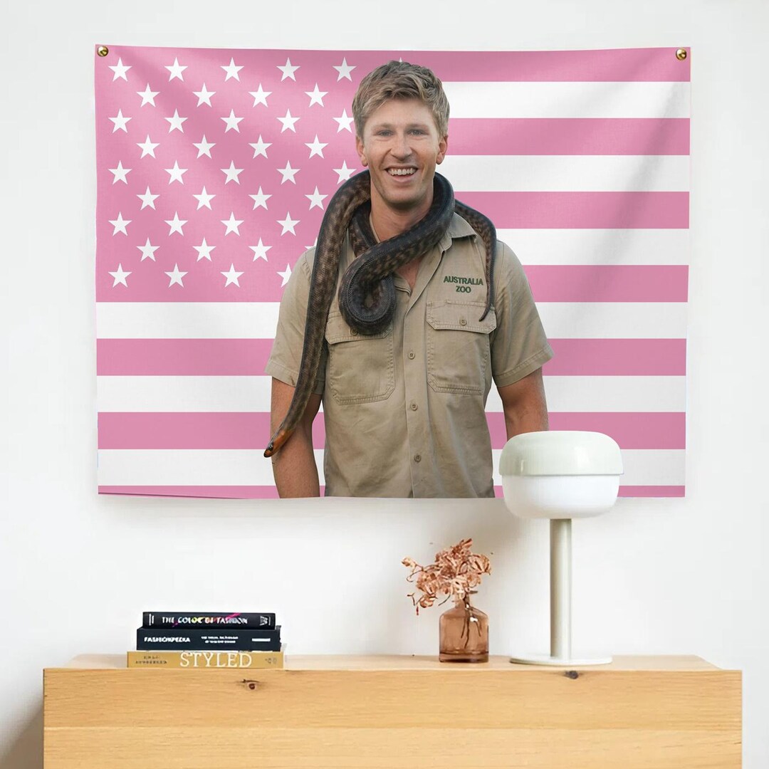 Robert Irwin 2026 Wall Tapestry, Celebrity Fan Bedroom Decor, Animal ...