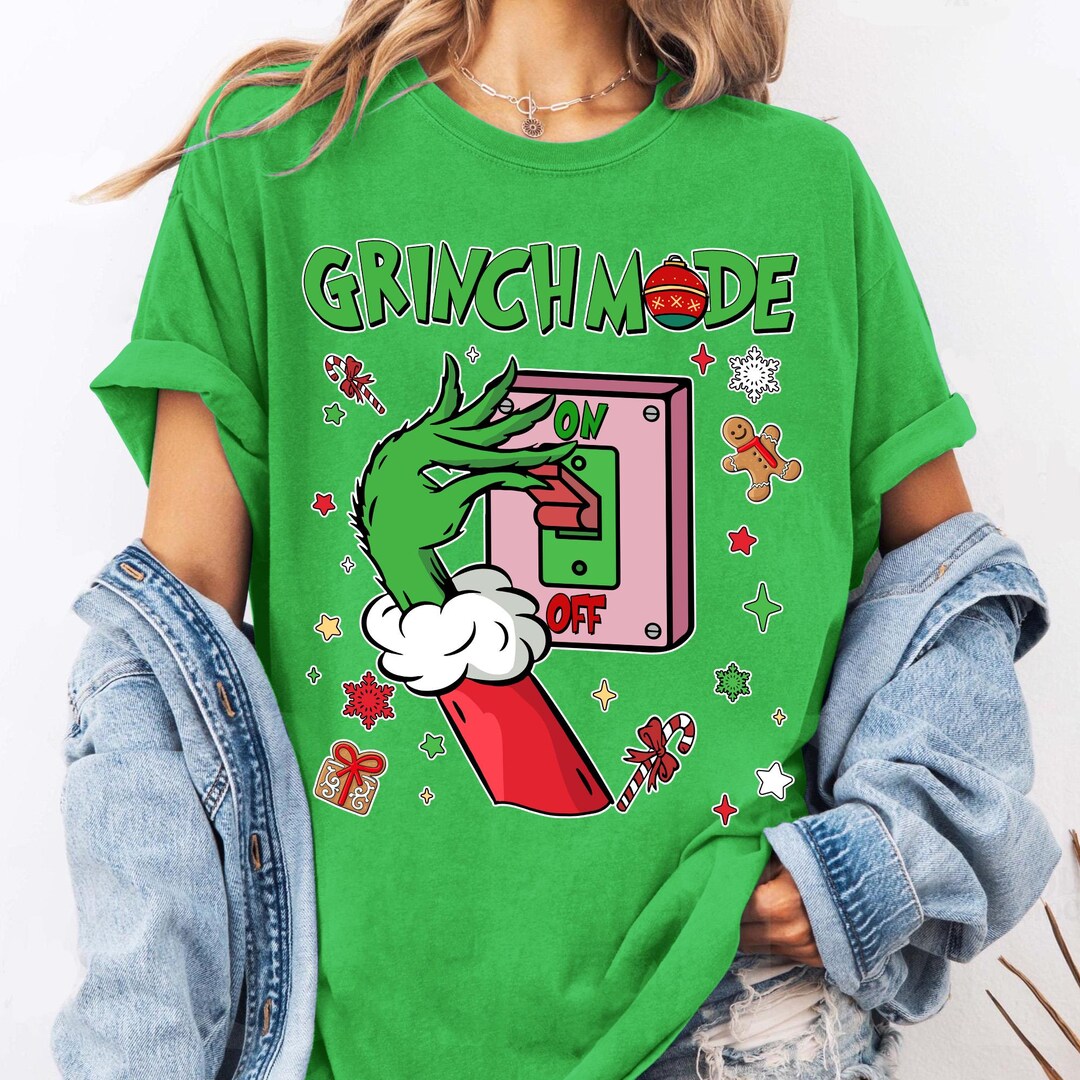 Grinch Mode Download, Preppy Christmas Shirt Design, Trendy Holiday ...