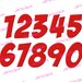 BOOM POW Bx Machine Embroidery Font Sizes | Etsy