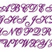 Vicky Script Machine Embroidery Font Sizes 1,2,3,4 BUY 2 Get 1 FREE - Etsy
