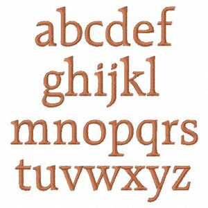 Mini Wood - .5in. (half Inch) - Machine Embroidery Font - BUY 2 Get 1 ...