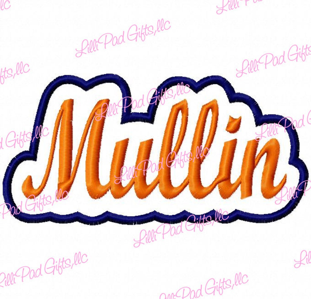 Mullin - Outline Applique - Machine Embroidery Design - 13 Sizes ...