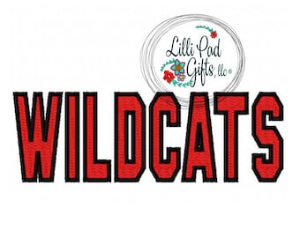 Wildcats Outline Machine Embroidery Design - Etsy