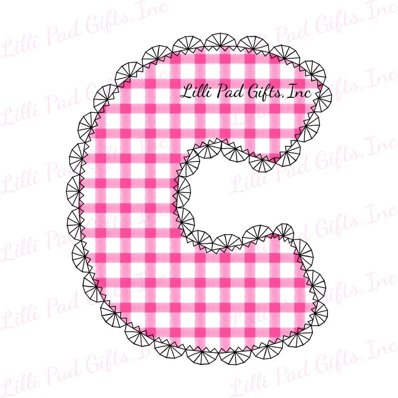 Lacey Applique Font Set - Machine Embroidery Design - 5", 6", 7" and ...