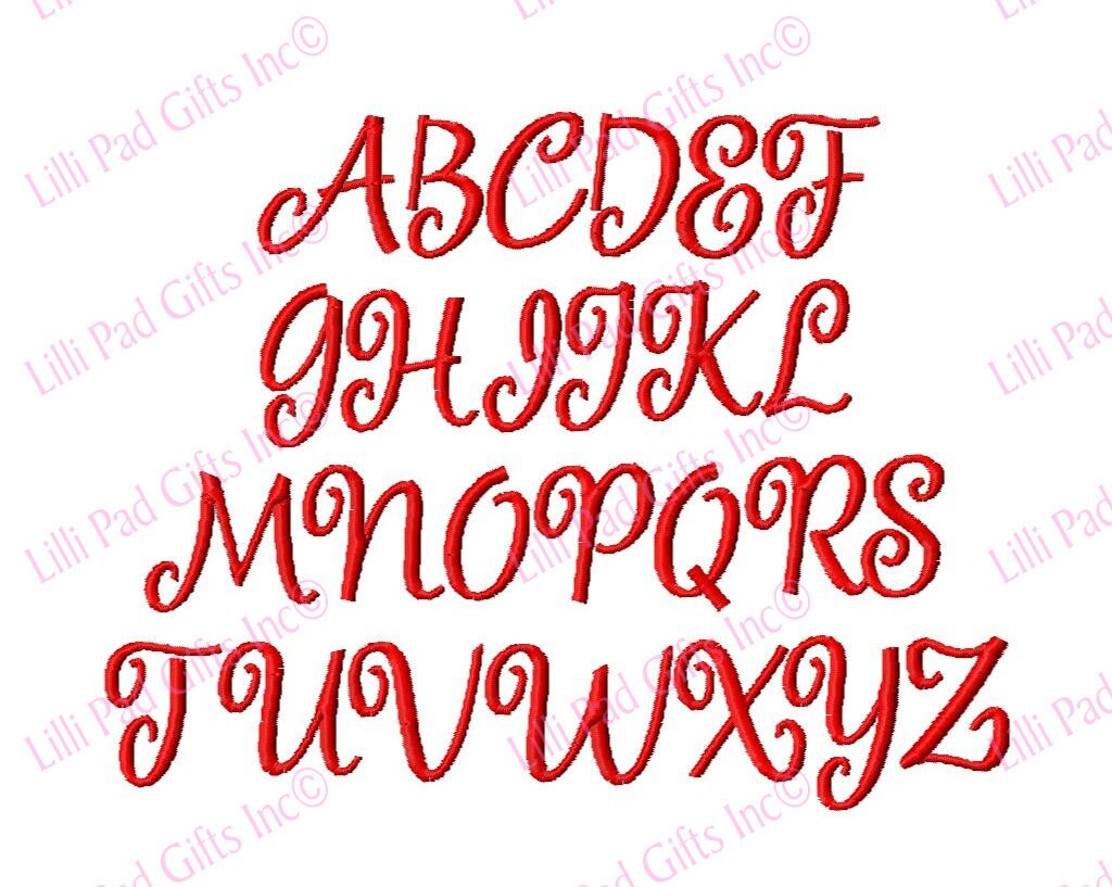 Mini Mary Beth - .5in. (half Inch) - Machine Embroidery Font - BUY 2 ...