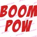 BOOM POW - Bx - Machine Embroidery Font - Sizes 1",2",3",4" BUY 2 Get 1 ...