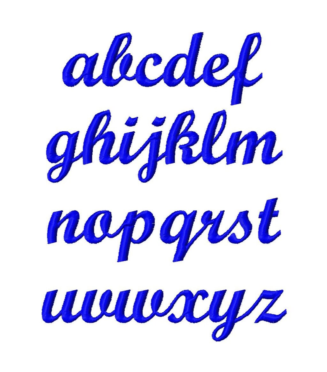 Mini Baseball Time Script - .5in. (half Inch) - Machine Embroidery Font ...