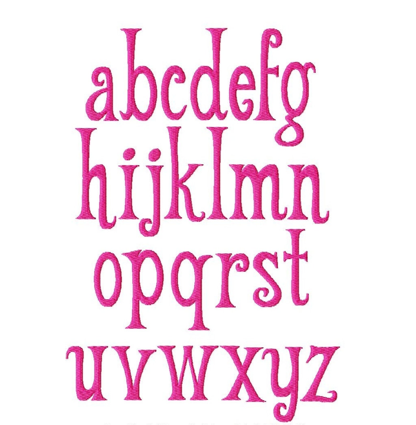 Laffy Taffy Machine Embroidery Font - Sizes 1",2",3",4" BUY 2 Get 1 ...