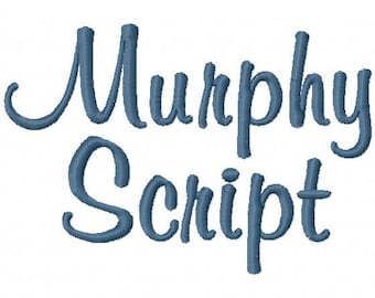 Baseball Time Script Machine Embroidery Font Sizes | Etsy