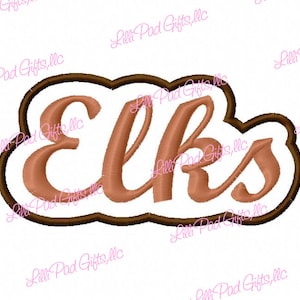 Elks - Outline Applique - Machine Embroidery Design - 11 Sizes - Etsy