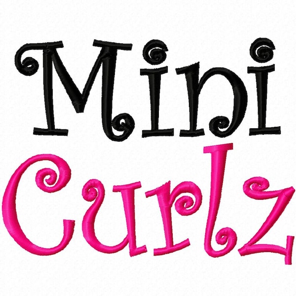 Curly Fonts - Etsy