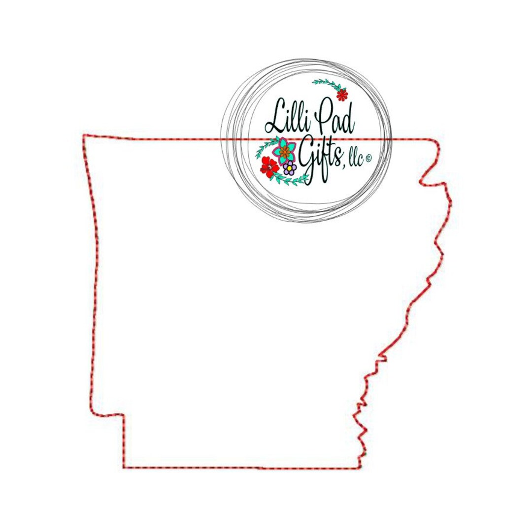 Arkansas - Reverse Applique - Machine Embroidery - 11 Sizes, Arkansas ...