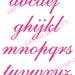 JUMBO Vicky Script-lower CASE - Machine Embroidery Font - Sizes 5",6",7 ...