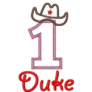Rodeo Time Applique Number Set - Machine Embroidery Design - 4x4 Hoop,5 ...