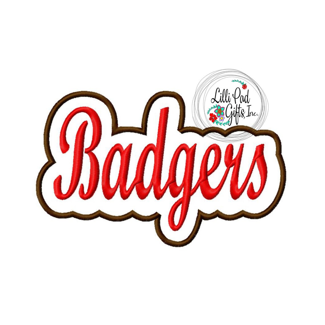 Badgers Outline Applique Machine Embroidery Design 16 - Etsy