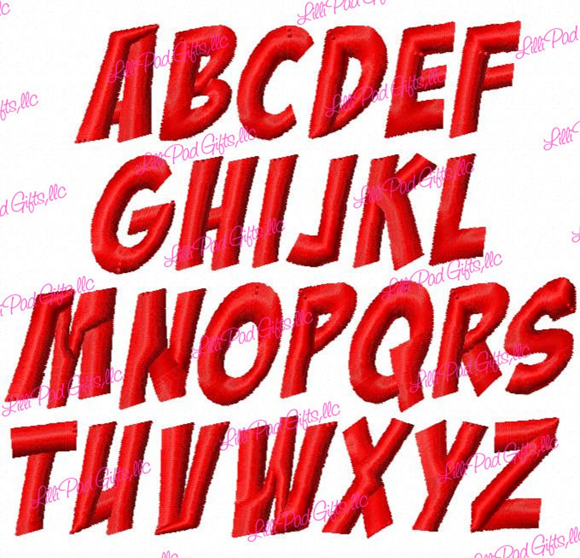BOOM POW - Bx - Machine Embroidery Font - Sizes 1",2",3",4" BUY 2 Get 1 ...