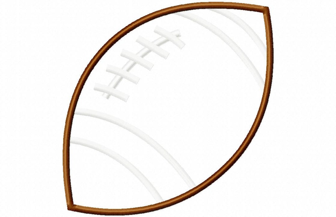 Football Applique - Machine Embroidery Design - 7 Sizes - Etsy