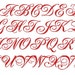 JUMBO Fancy Script Machine Embroidery Font Sizes - Etsy