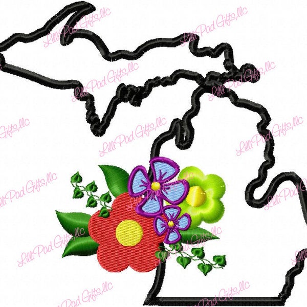 Michigan Embroidery - Etsy