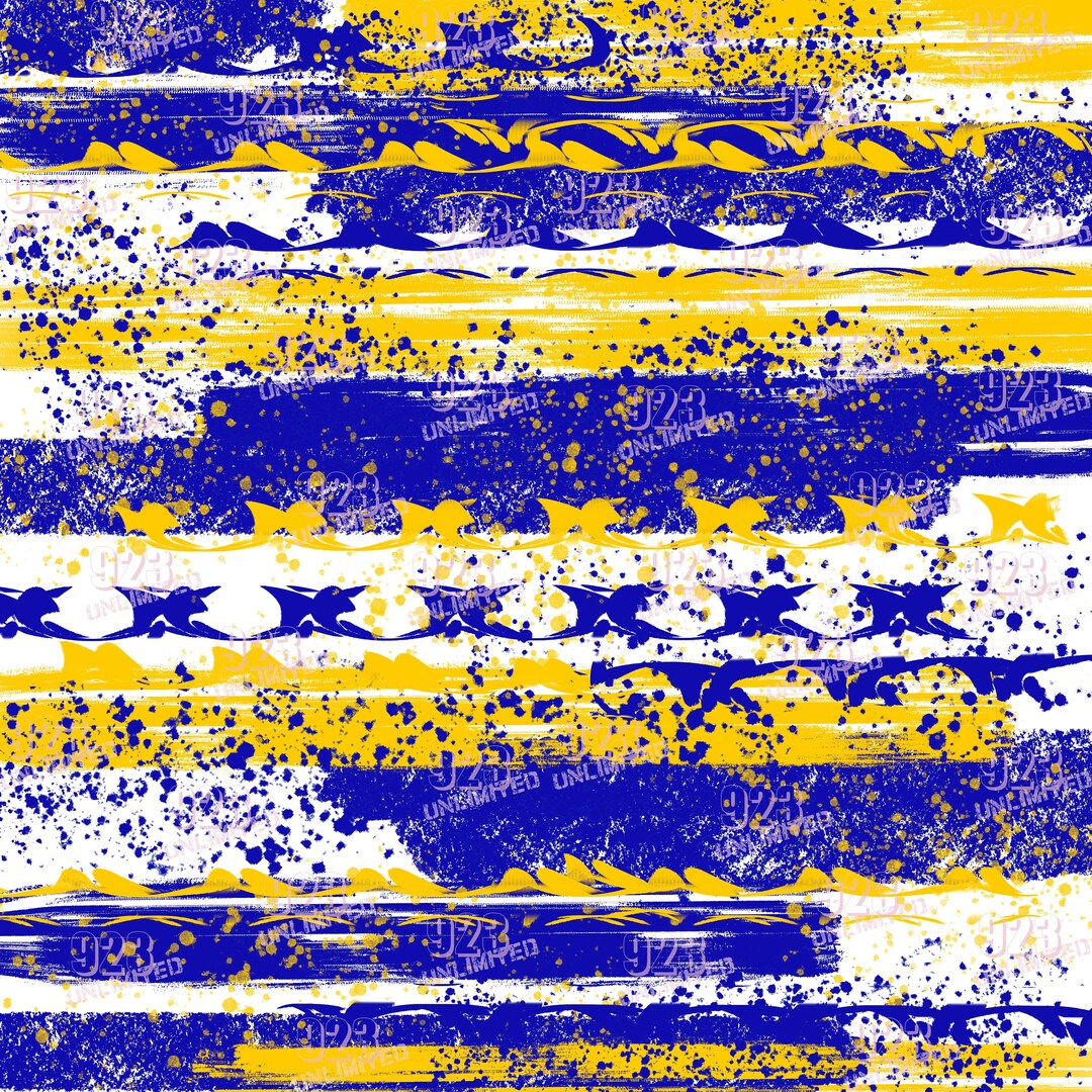 Brushes - Blue and Yellow Gold - 2 Shades Included - Sublimation Design ...